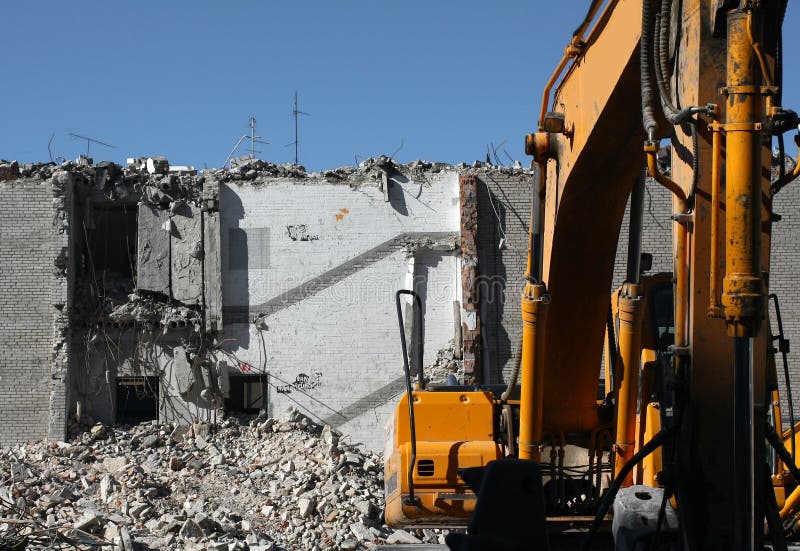 Demolition stock image. Image of ground, construction - 3679977