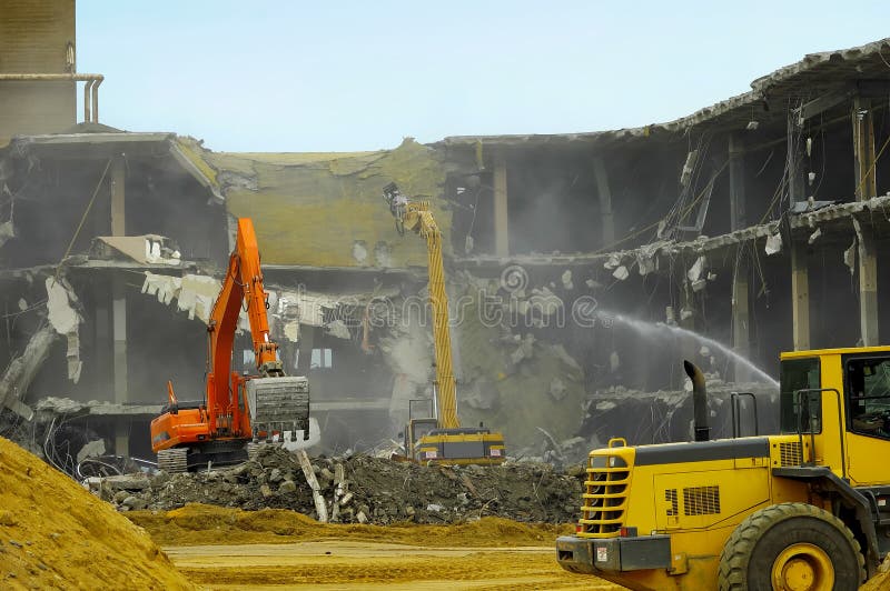 Demolition stock image. Image of land, contractor, demolition - 231083