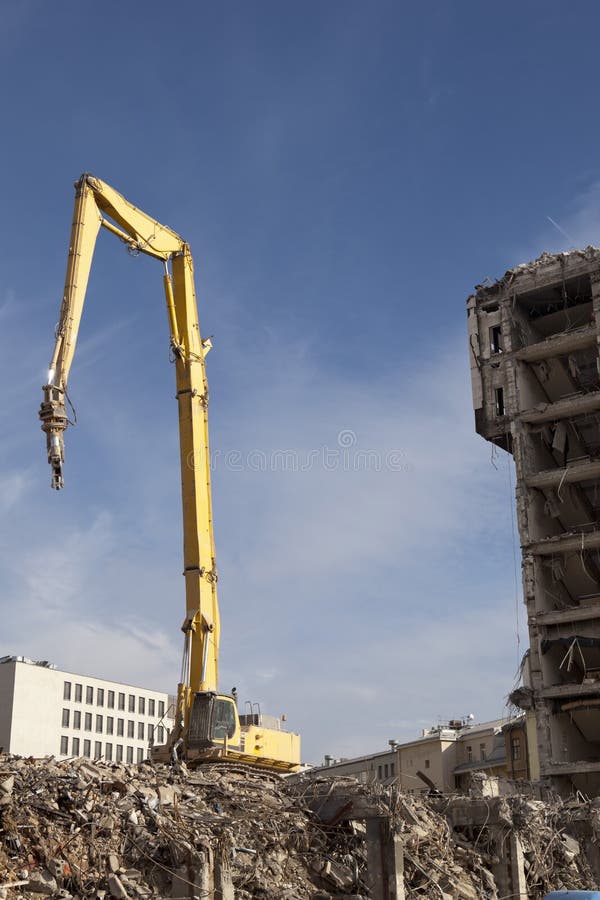 Demolition stock image. Image of destruction, concrete - 23595727