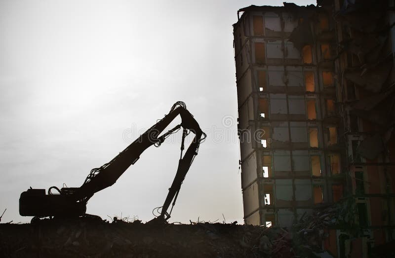 The demolition area stock image. Image of making, exterior - 24158671