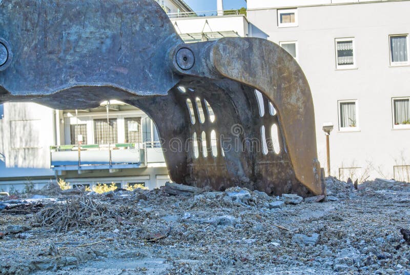 Demolition area stock image. Image of damage, danger - 36297383