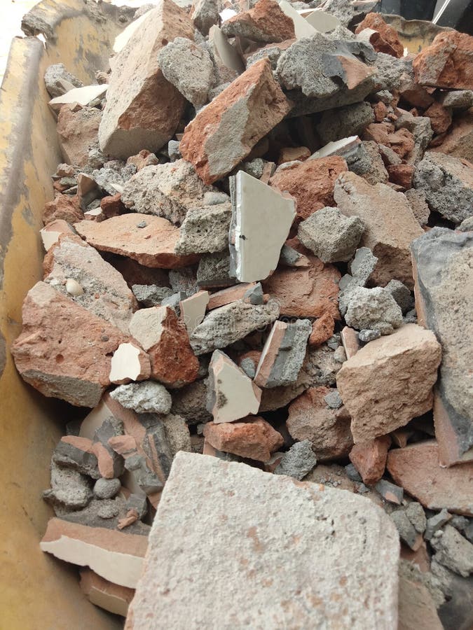 Demolition of Bricks for House Construction Stock Image - Image of ...