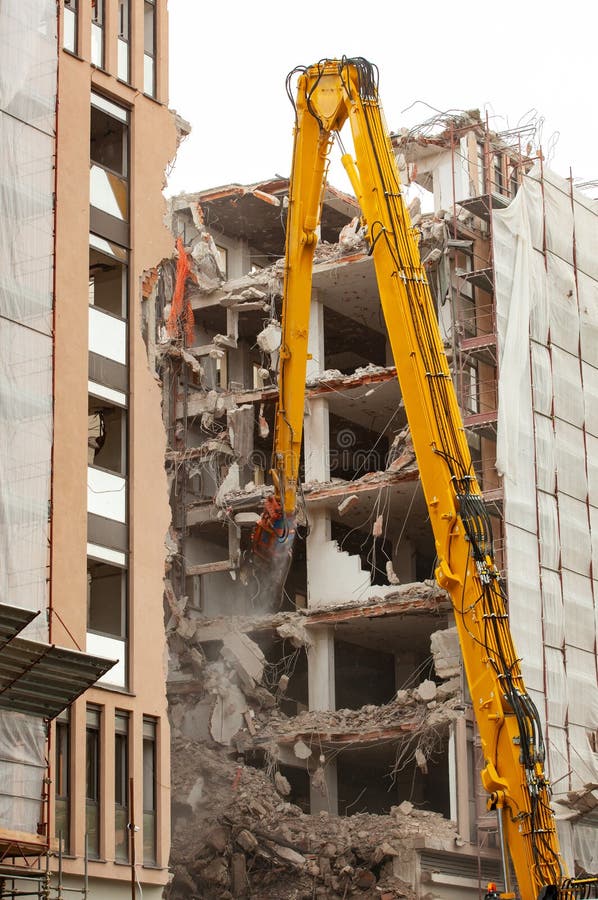 Complete Highly Mechanized Demolition of Building Structures Stock ...