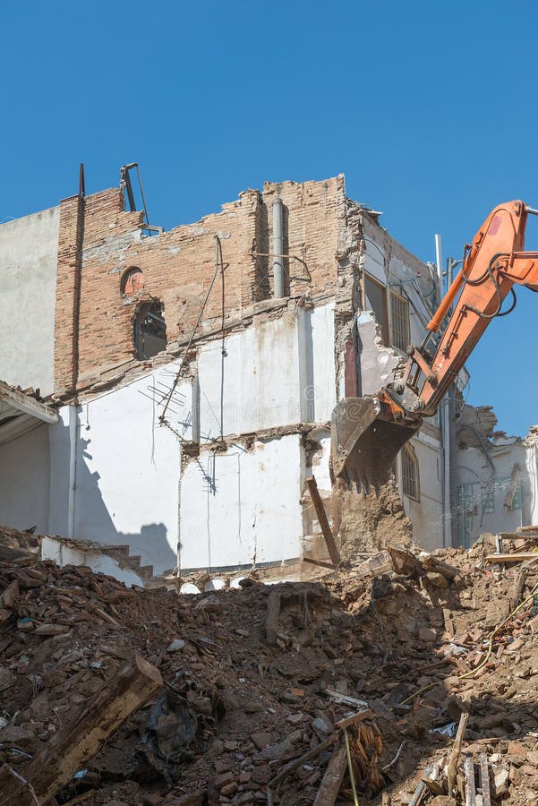 Demolition of building stock image. Image of demolishing - 53087269