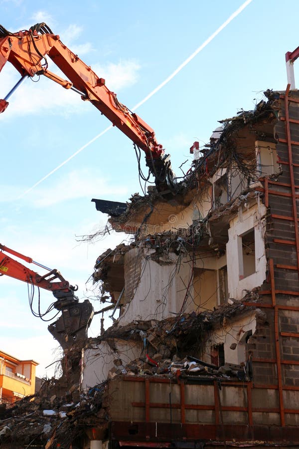 Building demolition stock image. Image of demolition - 18296357