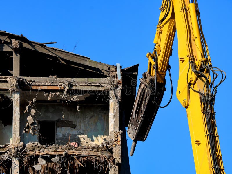 Demolition of buildings stock image. Image of earthquake - 96637443