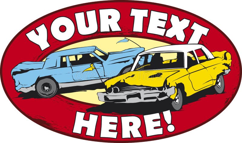 Demolition cars stock vector. Illustration of smash, redneck - 46523109