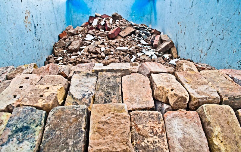 Demolition container stock image. Image of earth, waste - 36558845