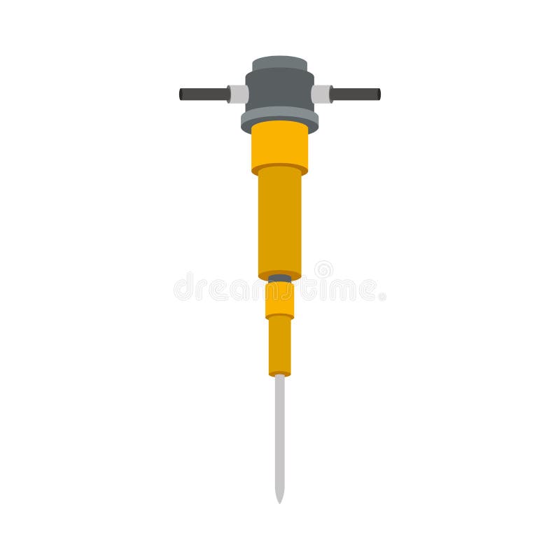 Demolition Drill Construction Tool Icon Stock Vector - Illustration of ...