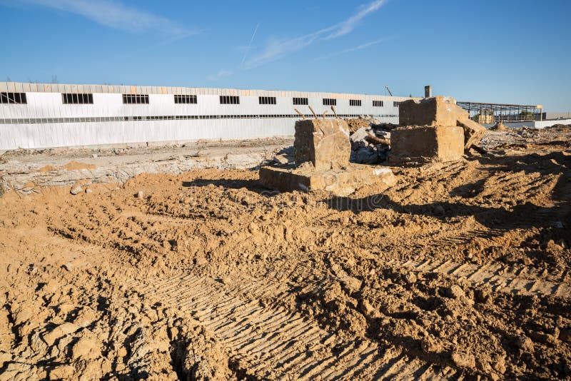 Demolition of a Factory Building Stock Image - Image of iraq, rubble ...
