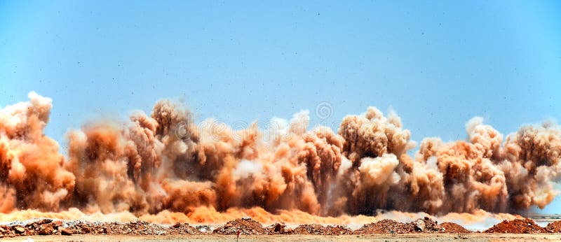 The Demolition of the Hard Rocks Stock Photo - Image of beam, blaster ...