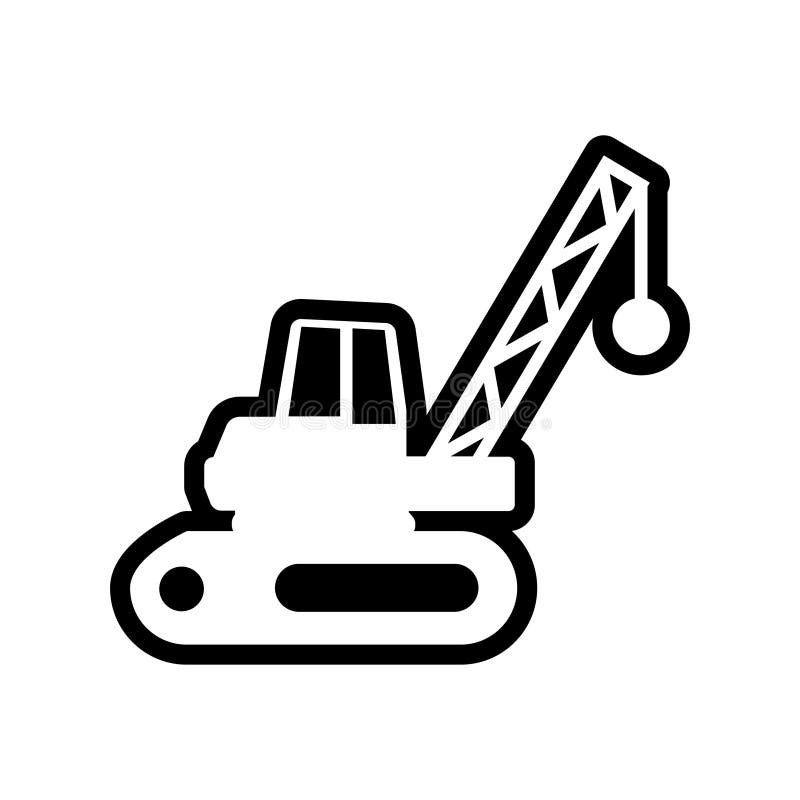 Excavator Demolition Hammer Stock Illustrations – 199 Excavator ...