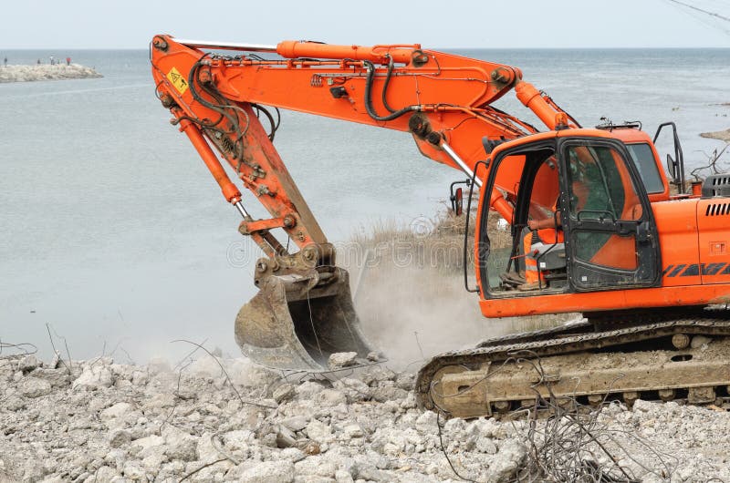Demolition machine stock photo. Image of demolition, industrial - 10363912
