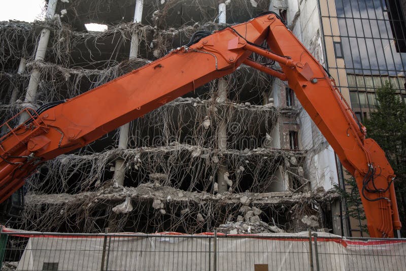 Demolition of Office Building Collapse Following Explosion by ...