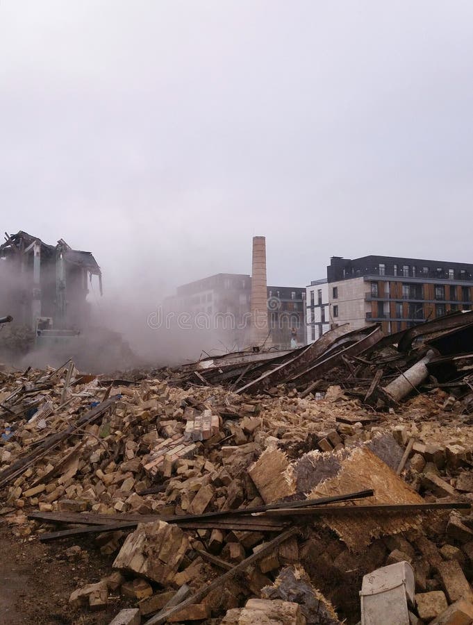 Demolition stock image. Image of demolition, oldfactory - 105911787