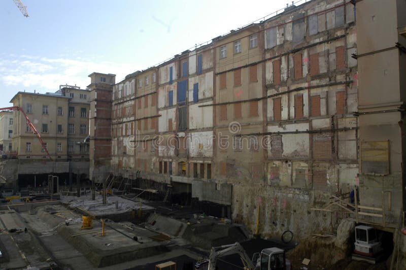 Demolition and Renovation Works in Construction Stock Image - Image of ...