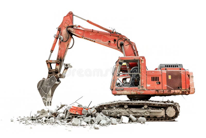 Demolition Robot Equipped with Specialized Tools Dismantling Small ...