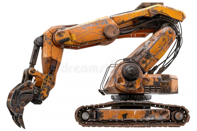 Demolition Robot Equipped with Specialized Tools Dismantling Small ...