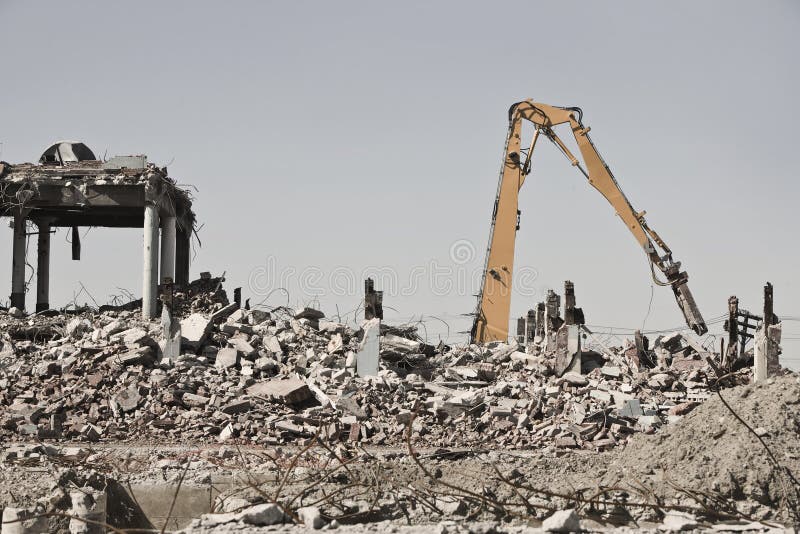 Demolition Site stock photo. Image of construction, rocks - 10782590