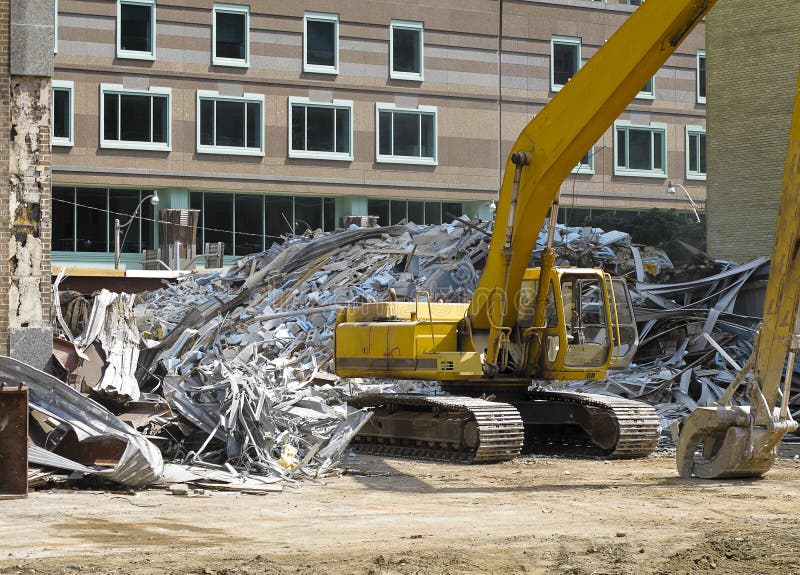 Demolition Site stock photo. Image of destroy, grab, rebuild - 15764934