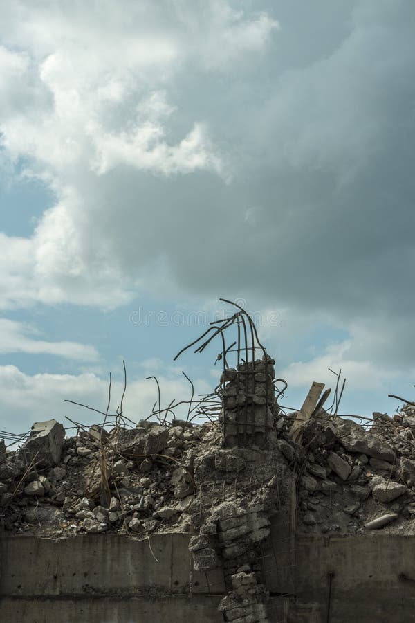 Demolition Concrete. Urban Renewal and Destruction or Demolition of Old ...