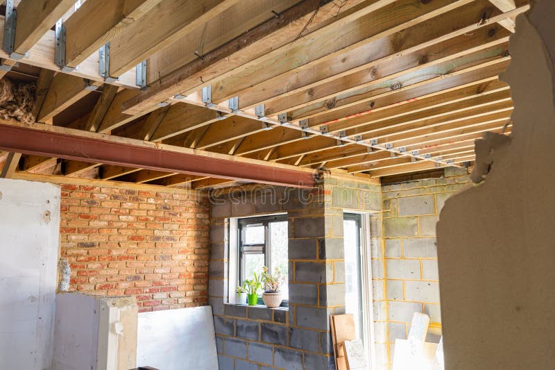 Demolition of the Wall of House Stock Image - Image of project ...