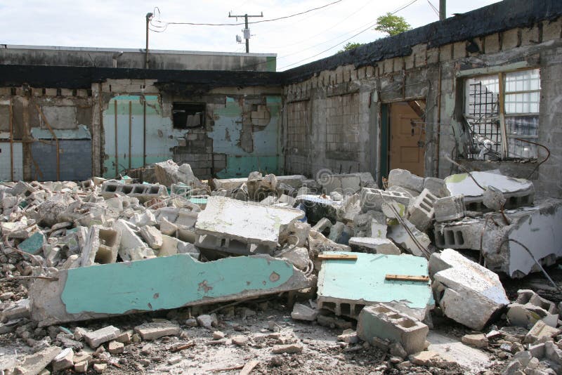 Demolition work stock image. Image of ruined, urban, debris - 21730987