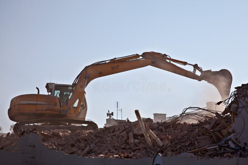 Demolition machinery stock photo. Image of heavy, contractor - 8680628