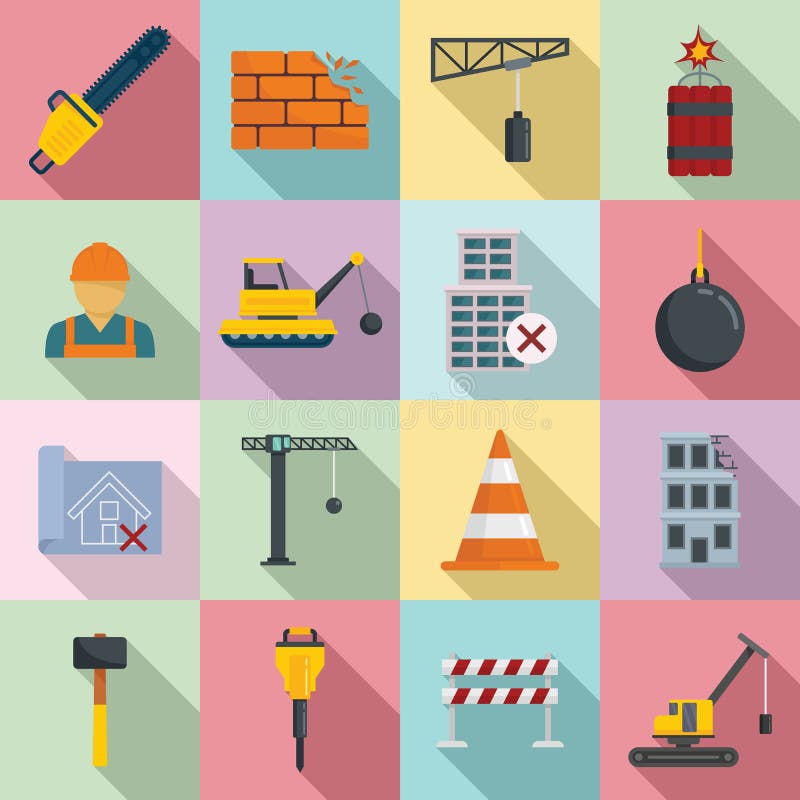 Excavator Demolition Hammer Stock Illustrations – 199 Excavator ...