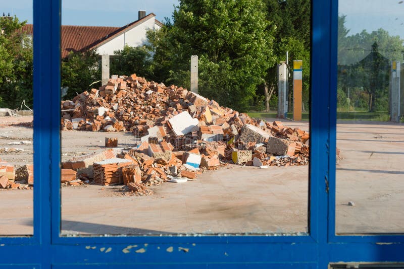 Demolition work stock photo. Image of house, demolished - 94894974