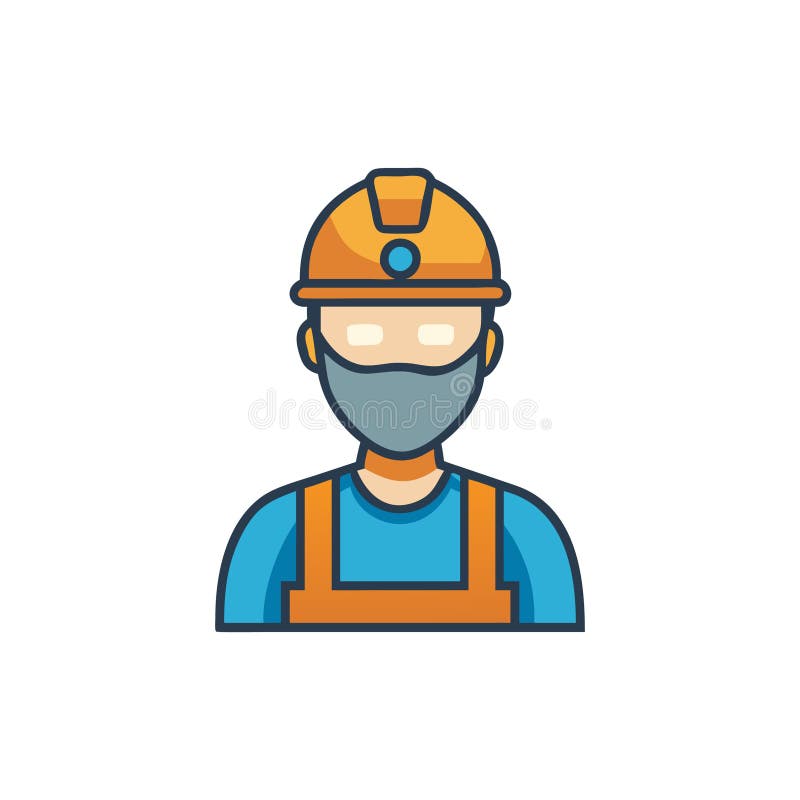 Demolition Worker Icon for Site Safety Stock Illustration ...