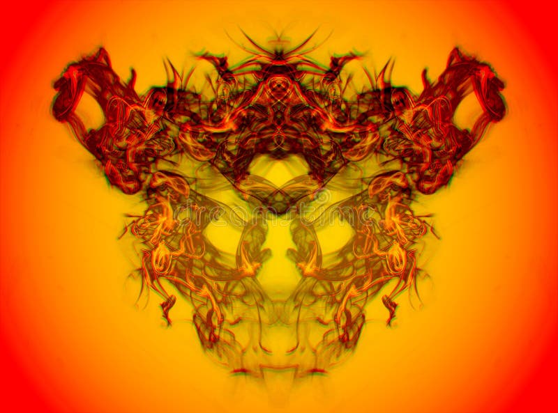 Demon of the smoke stock illustration. Illustration of scare - 26766736