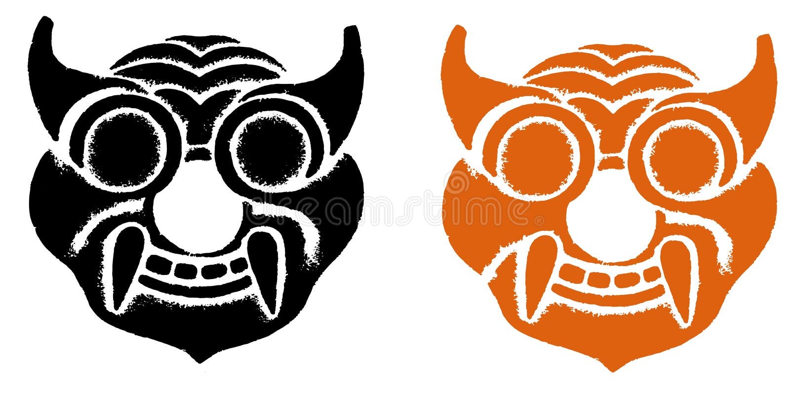 Voodoo mask stock illustration. Illustration of character - 14593347