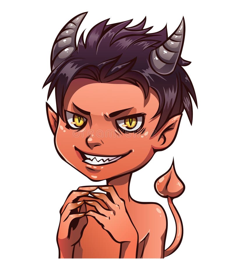 Demon character stock illustration. Illustration of mascot - 56251088