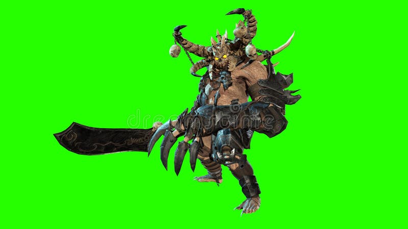 Demon 3d render stock illustration. Illustration of scary - 145025818