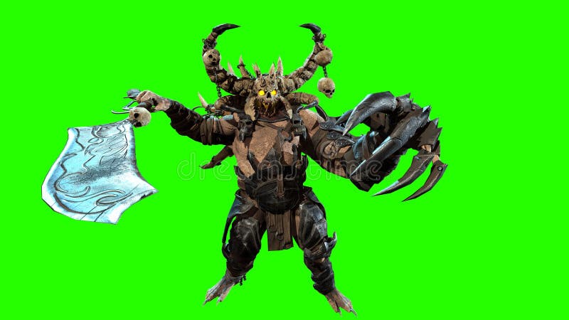 Demon 3d render stock illustration. Illustration of videogame - 145025874