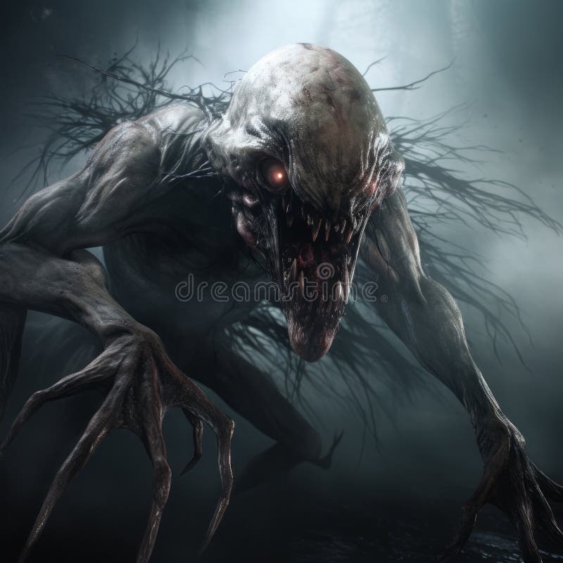 Nightmarish Possession Creature a Demonic Monster in Ghostcore Style ...