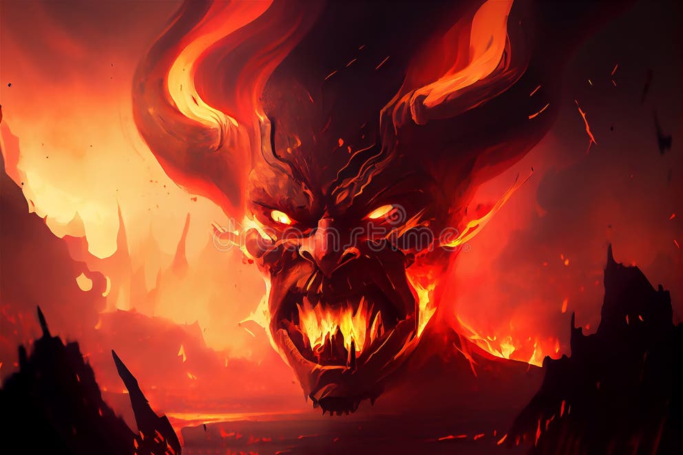 Demon or devil stock illustration. Illustration of beast - 272373412