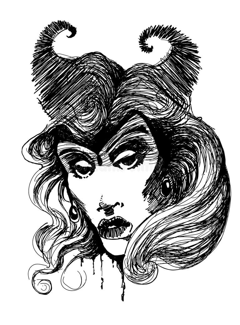Demon Lady Stock Illustrations – 1,386 Demon Lady Stock Illustrations ...