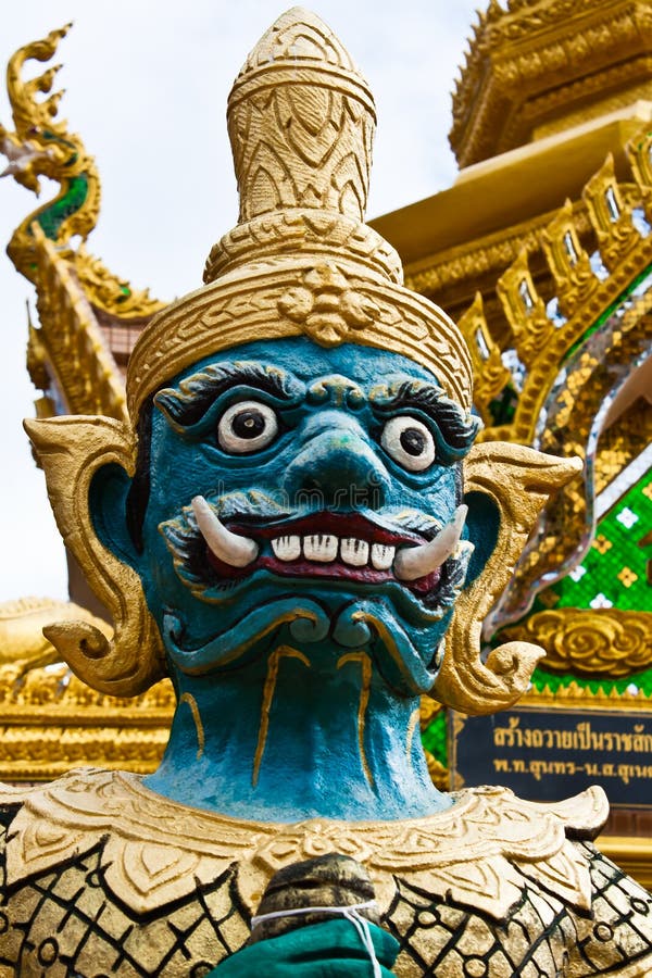 Demon guard statue stock photo. Image of monument, architecture - 21324900