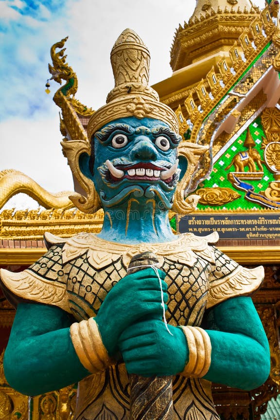Demon guard statue stock photo. Image of demon, tourism - 21324906