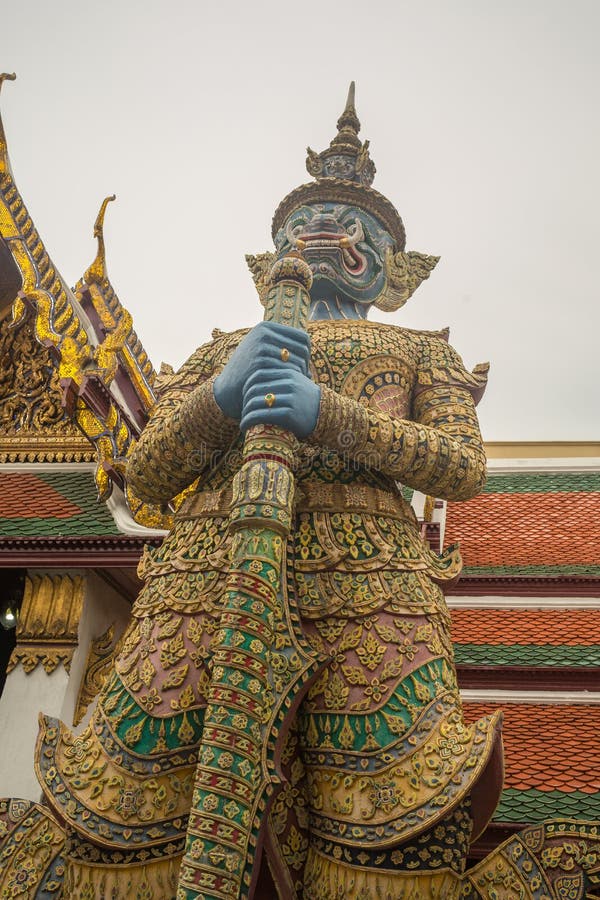 A Demon Guardian stock image. Image of kaew, asian, buddhism - 111833087