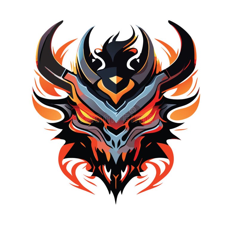 Demon Haed Logo Stock Illustrations – 1 Demon Haed Logo Stock ...