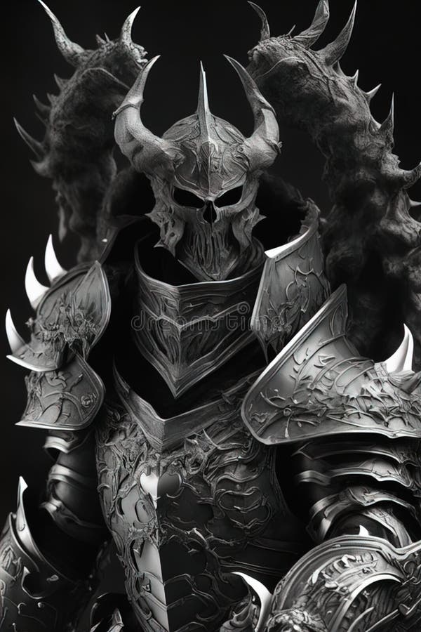 Demon Knight in Heavy Armor, an Armageddon Knight with Darkness in His ...