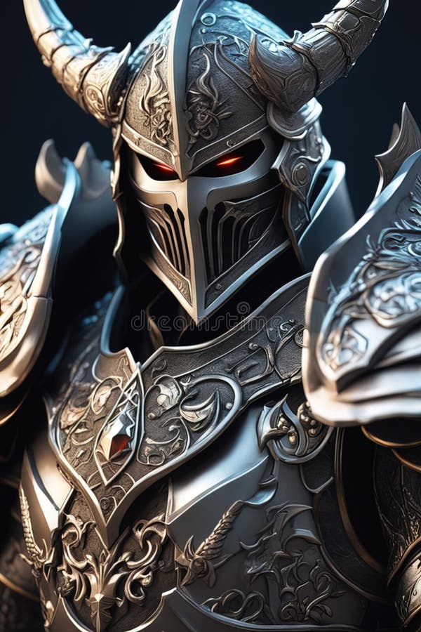 Demon Knight in Heavy Armor, an Armageddon Knight with Darkness in His ...