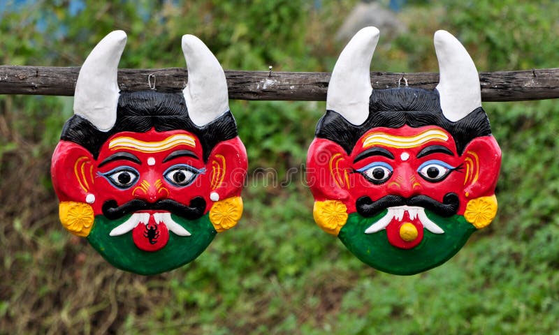Demon Masks stock photo. Image of belief, cultural, masks - 35434484