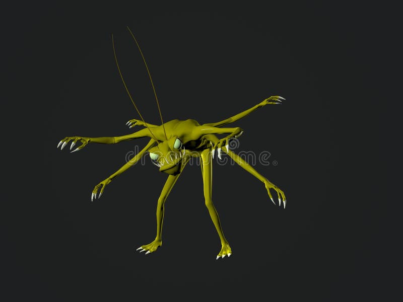 Demon Monster stock illustration. Illustration of render - 7694847