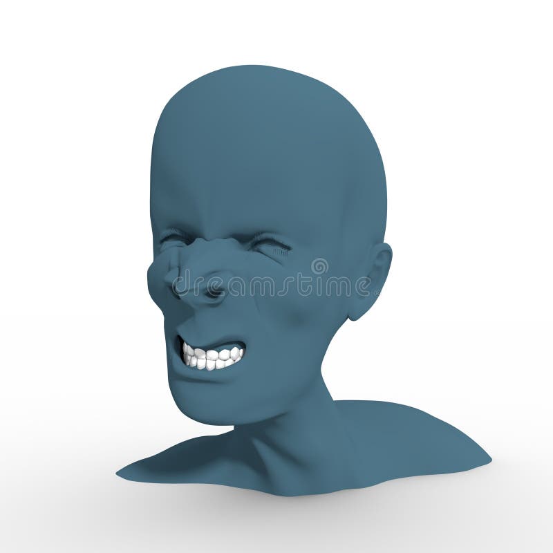 Demon or monster screaming stock illustration. Illustration of gothic ...