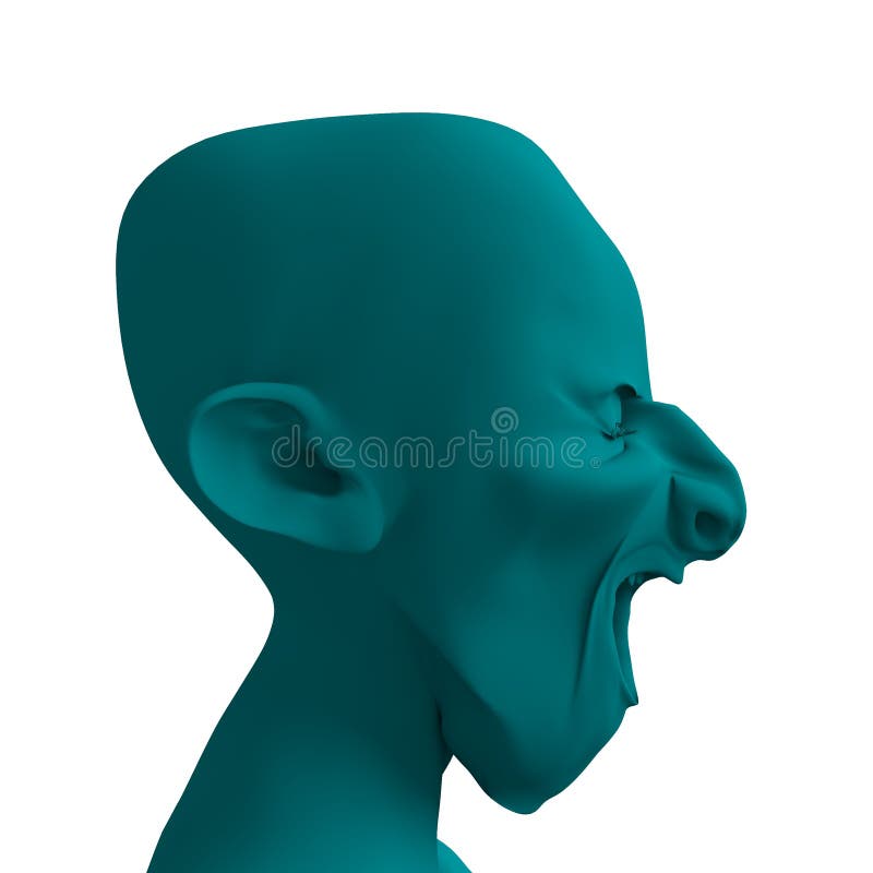 Demon or monster screaming stock illustration. Illustration of ...