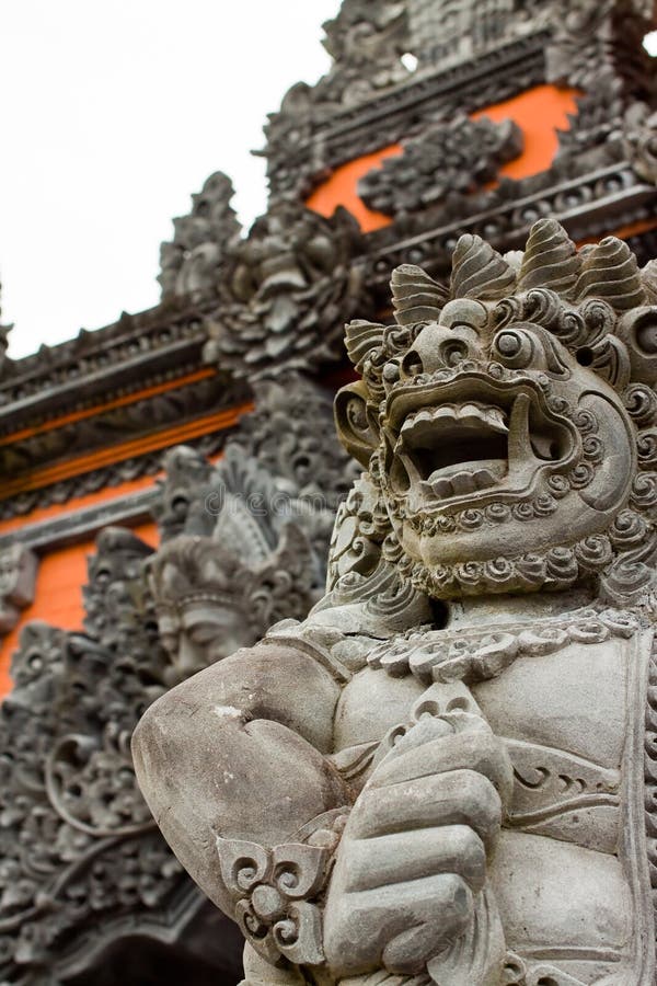 Demon statues stock image. Image of carving, asian, demon - 48285463